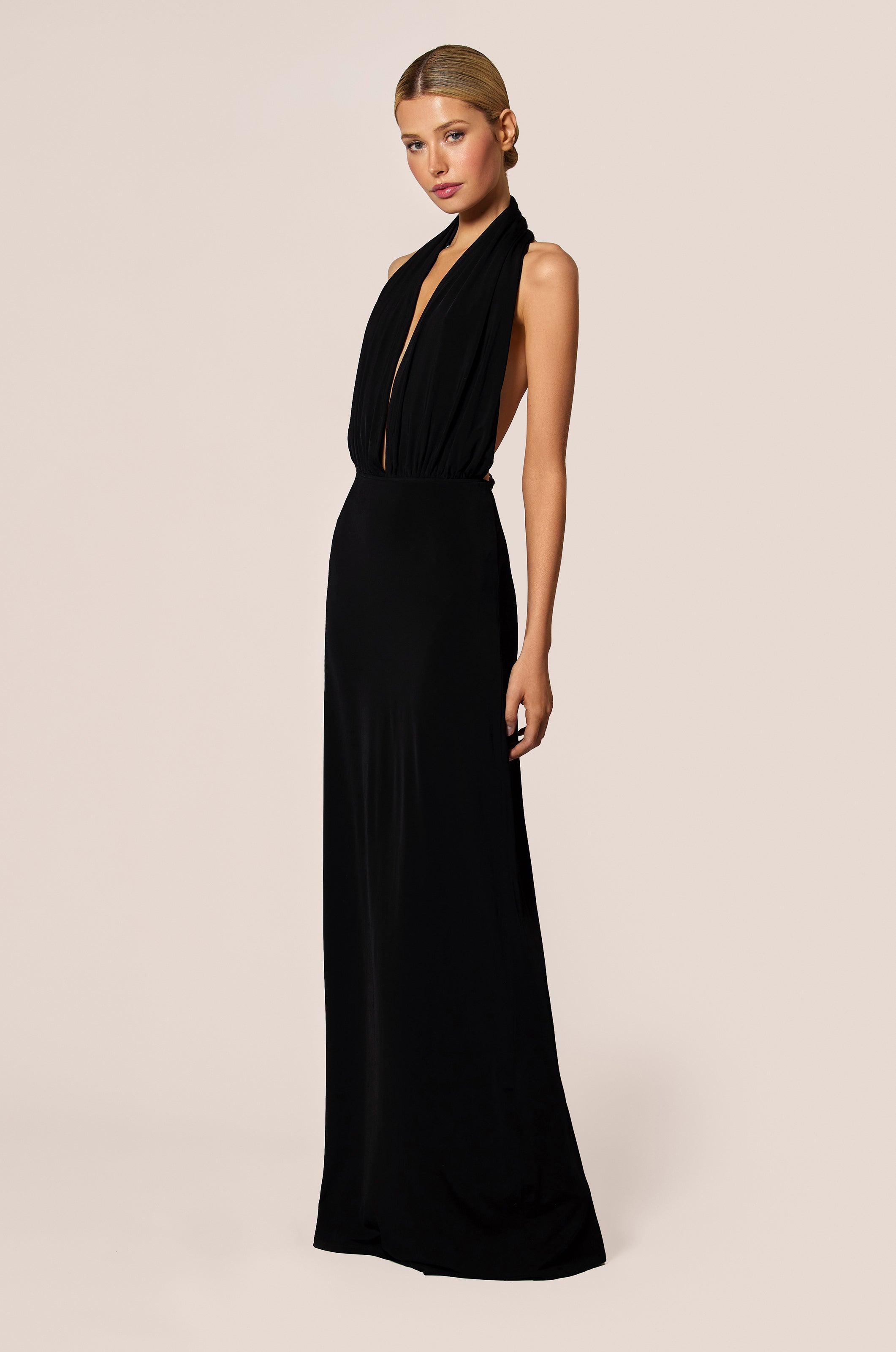 VISCOSE JERSEY HALTER GOWN | Kiki de Montparnasse